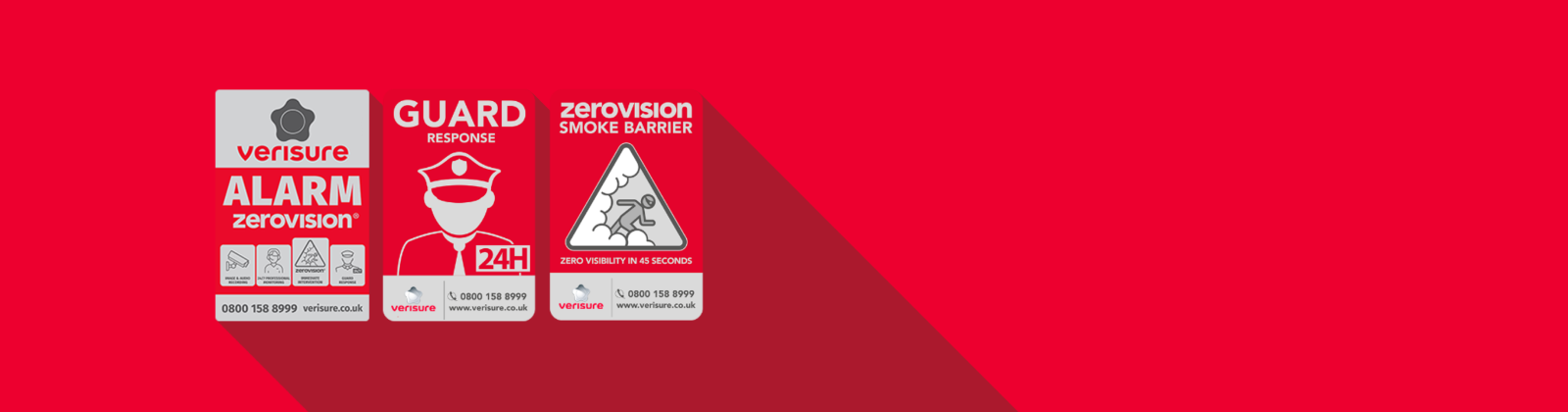 Alarm Deterrent Signs & Stickers | Verisure UK